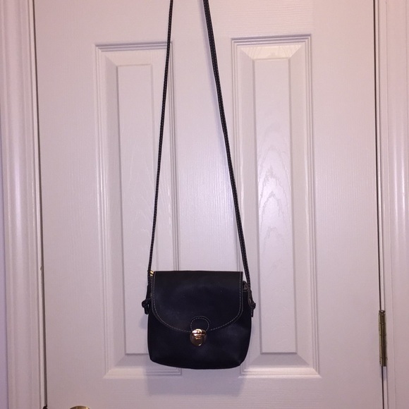 Bags | Vintage Black Side Bag | Poshmark